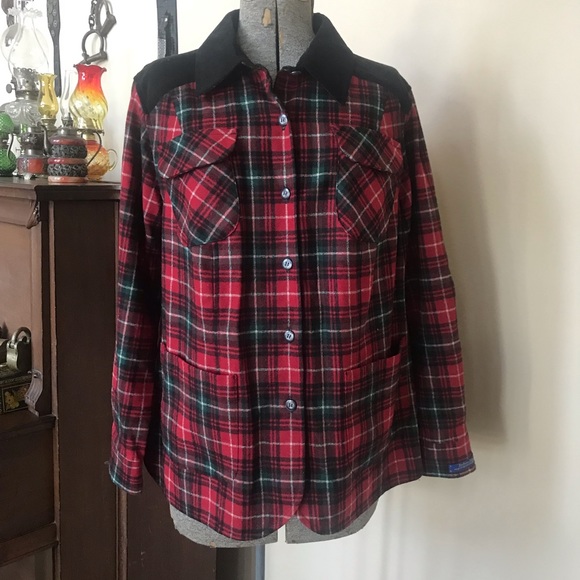 Pendleton | Tops | Pendleton Flannel Plaid Wool Button Down Shirt | Poshmark